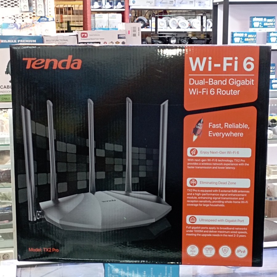 Jual Tenda TX2 Pro AX1500 Dual Band WiFi 6 Gigabit Wireless Router | Shopee Indonesia
