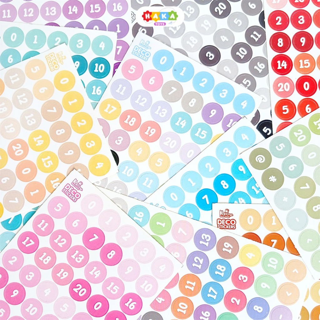 Jual Sticker Deco Angka / Number Sticker Tumblr Dekorasi DIY Scrapbook ...