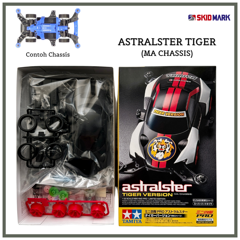 Jual Mobil Rakit Tamiya Mini 4WD - Astralster Tiger Ma Chassis ...