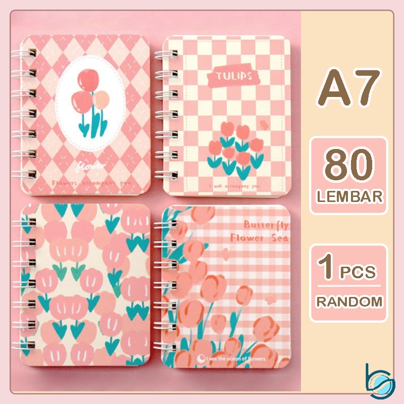 Jual Buku Catatan Kecil Ukuran A7/Mini Notebook A7 Motif Lucu Buku Notobook Ring - Best ...