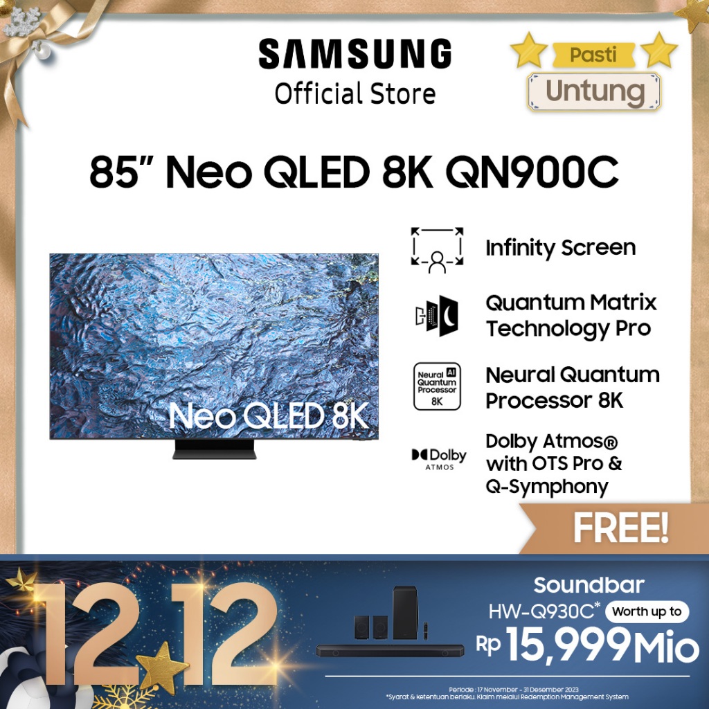 Jual Samsung Smart TV 85 inch Neo QLED 8K QN900C dengan Neural Quantum ...