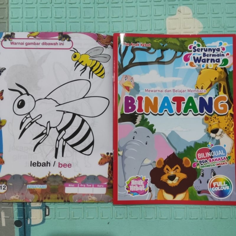 Jual Buku Mewarnai dan Belajar Huruf - Mewarnai Transformer, Buah ...