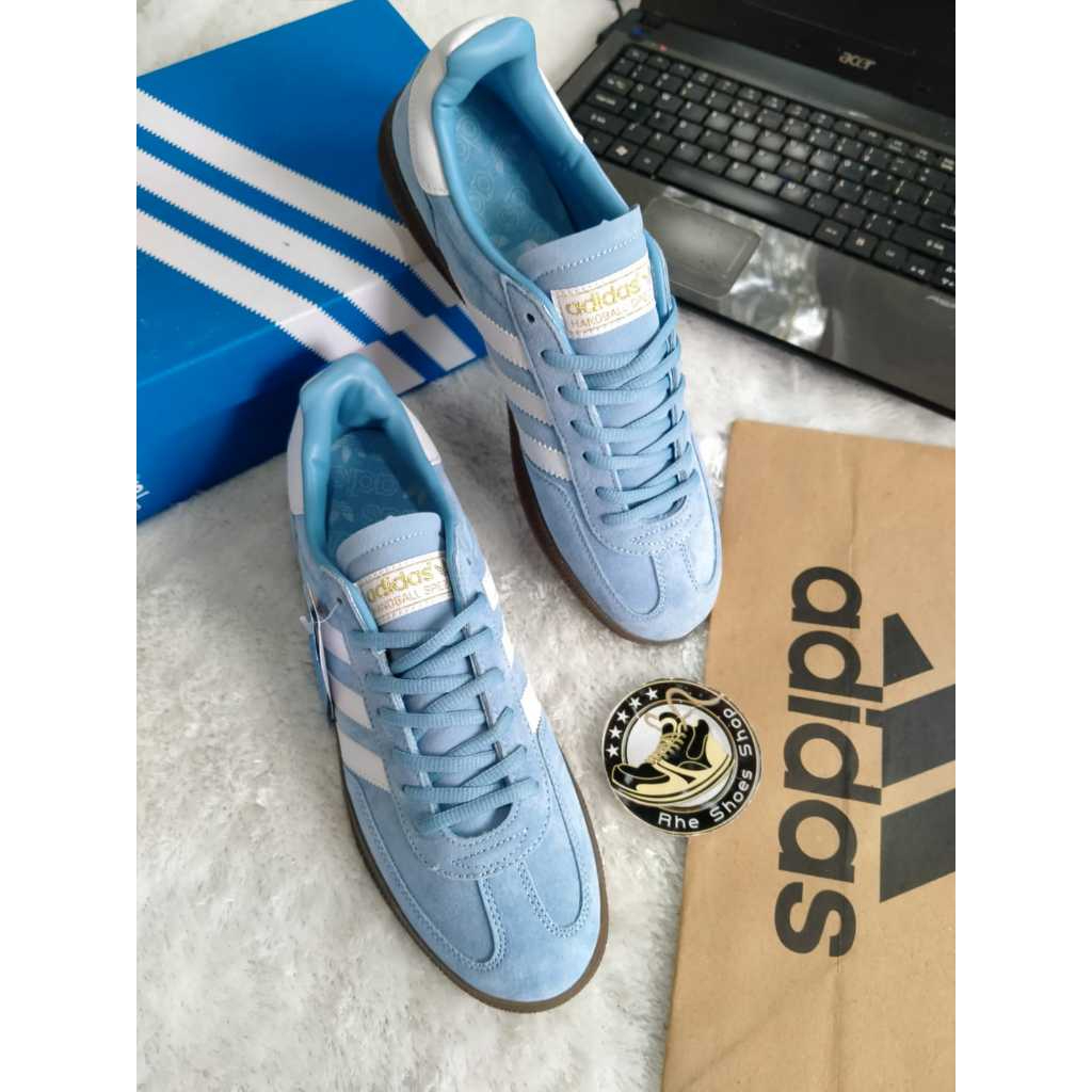 Jual Sepatu Spezial Handball Light Blue ice unisex (original grade 1:1 ...