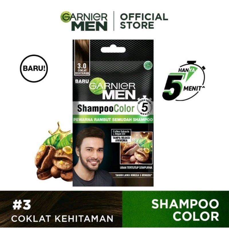Jual Garnier Shampoo Color Shampo Colour Coklat Kehitaman Hitam Alami ...