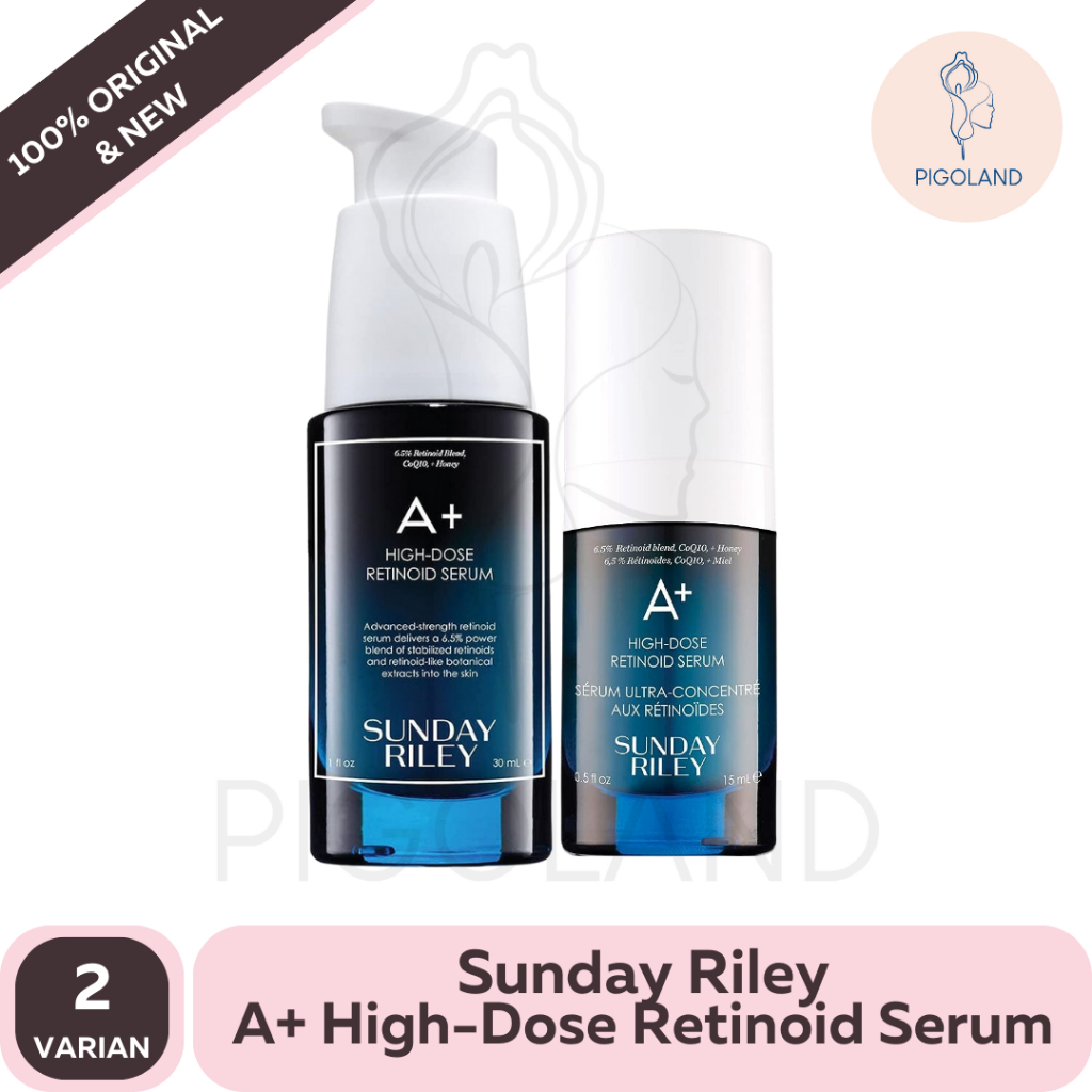 Jual Sunday Riley A+ High-Dose Retinoid Serum 30 ml Retinol Set ...