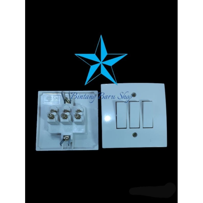 Jual Broco - Saklar Petik Saklar Triple Broco 6613 / Saklar Broco ...