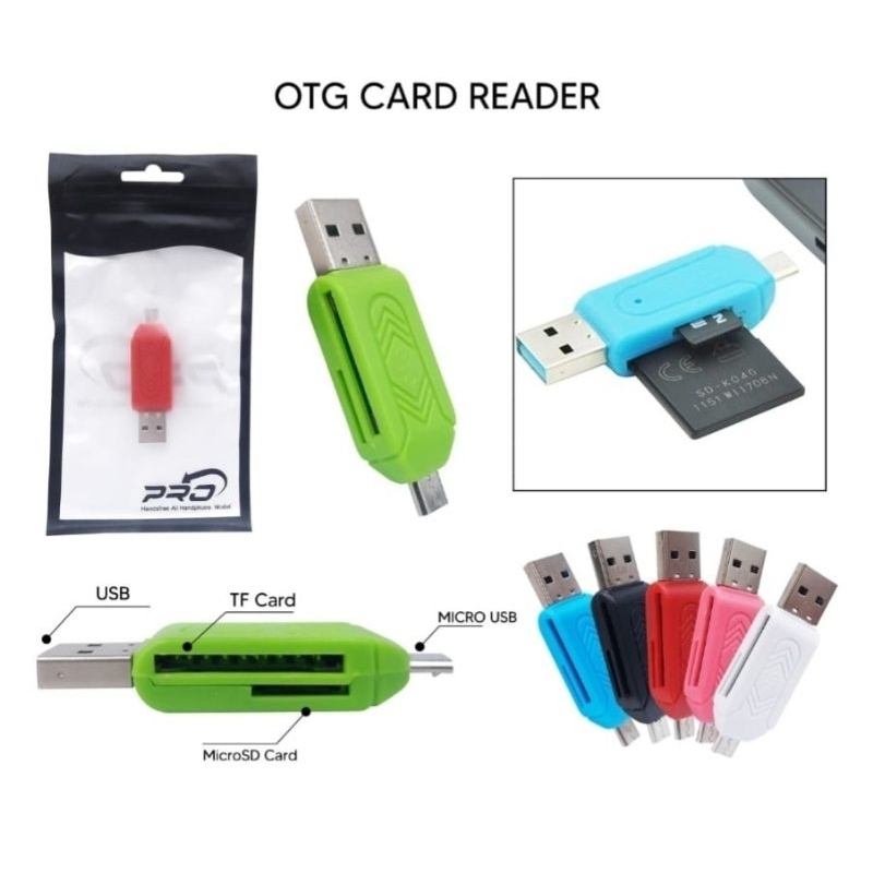 Jual OTG CARD READER 2IN1 (USB & MICRO) | Shopee Indonesia