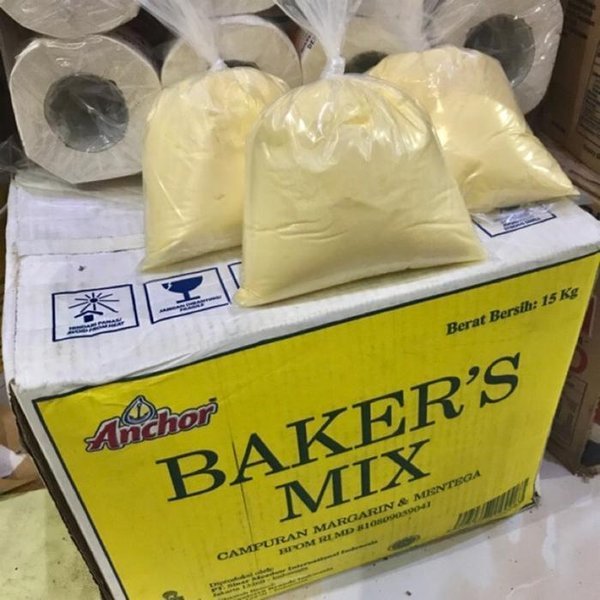 Jual ANCHOR Baker's Mix Bakermix Butter Blend Kemasan REPACK 500 GRAM ...
