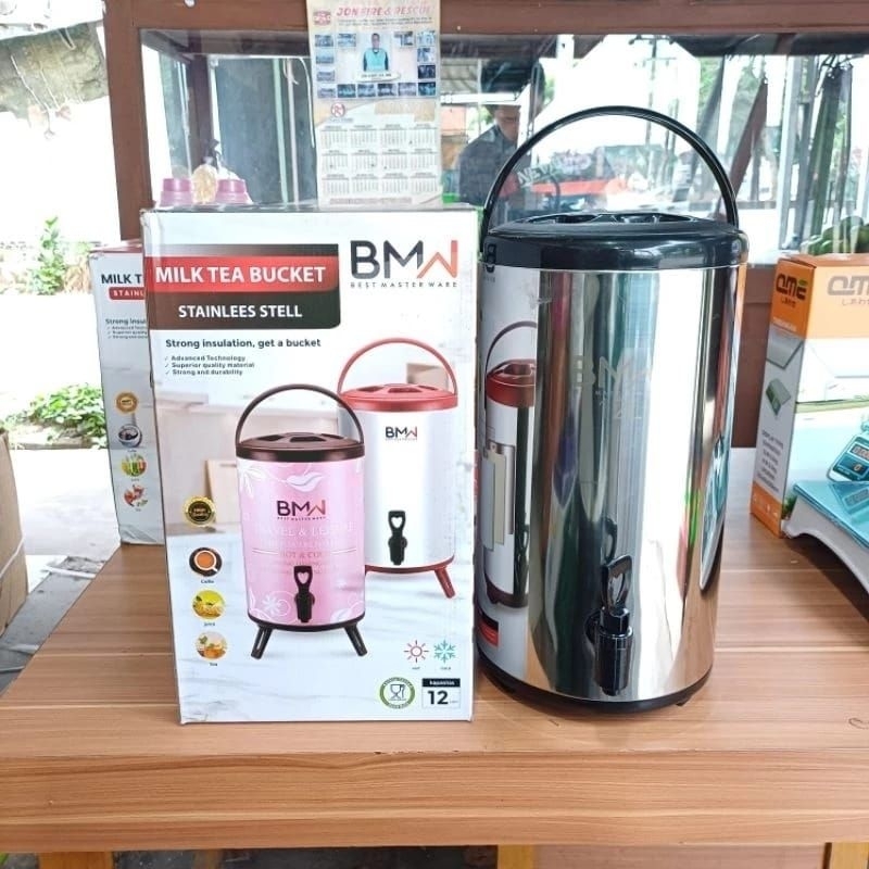Jual Milk Tea Bucket Jumbo 12 L Termos Dispenser Tempat Air / Termos ...