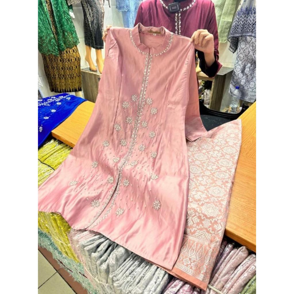 Jual New Arrivall Set Baju Kurung Melayu Berpayet Set Baju Kurung Variant Warna Terbaru