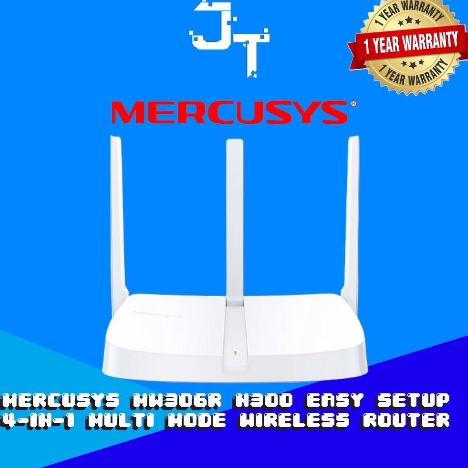 Jual Promo Mercusys MW306R N300 4-in-1 Multi-Mode 3-Antenna Easy Setup ...
