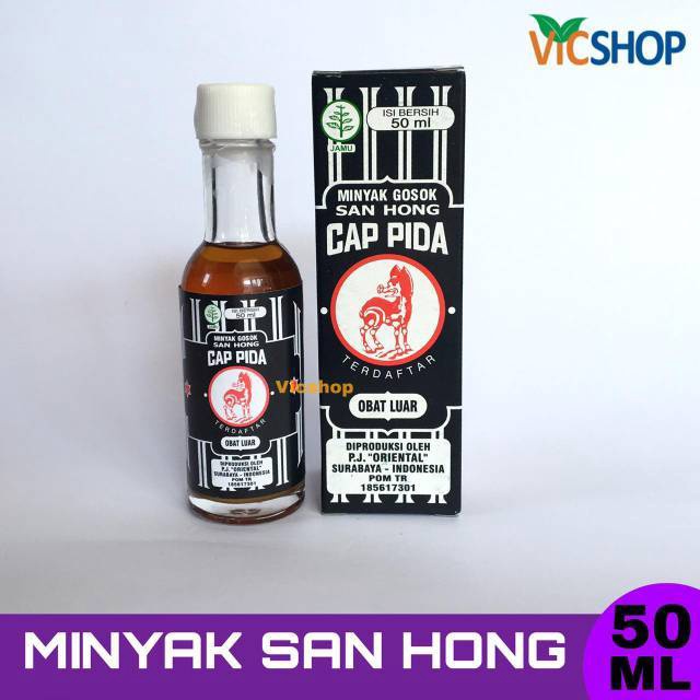 Jual BaruMinyak Gosok Sanhong 50ml botol kaca (besar)/san hong☮ | Shopee Indonesia