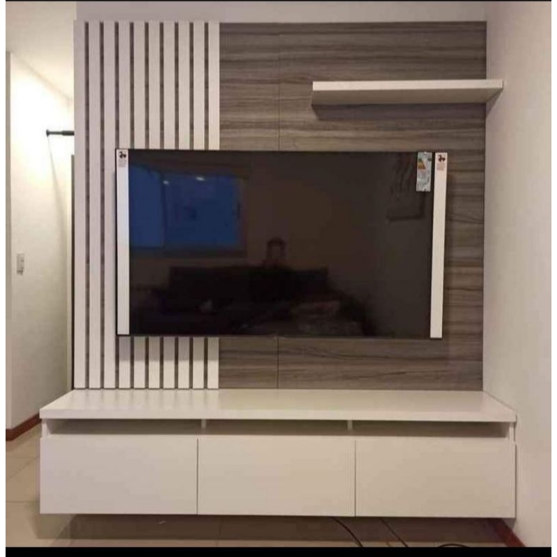 Jual CUSTOME BACDROPE TV BERGARANSI /INTERIOR HPL MULTIPLEK /PVC ...
