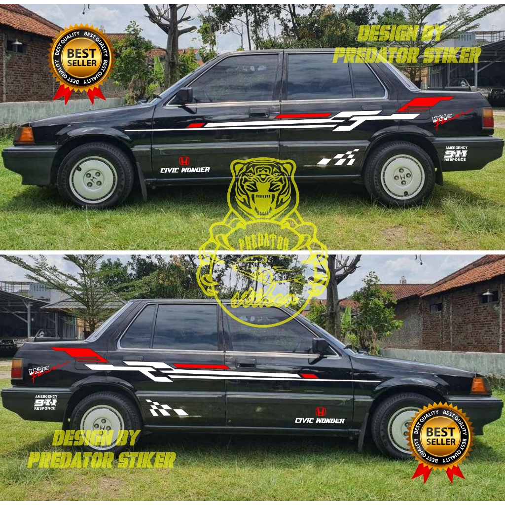 Jual [COD] STIKER CUTTING MOBIL SEDAN CIVIC WONDER NEW | Shopee Indonesia
