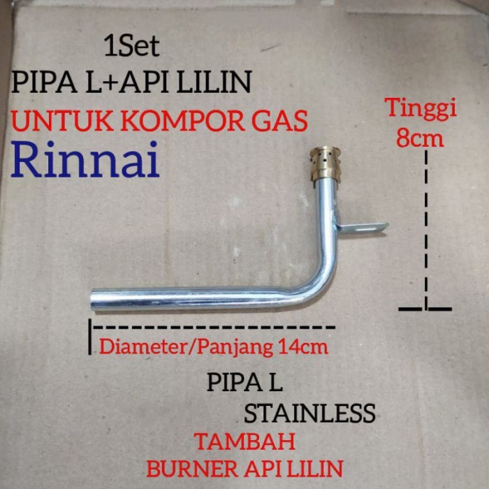 Jual Burner Pipa Api lilin Set , Spare part Kompor gas Rinnai | Shopee ...