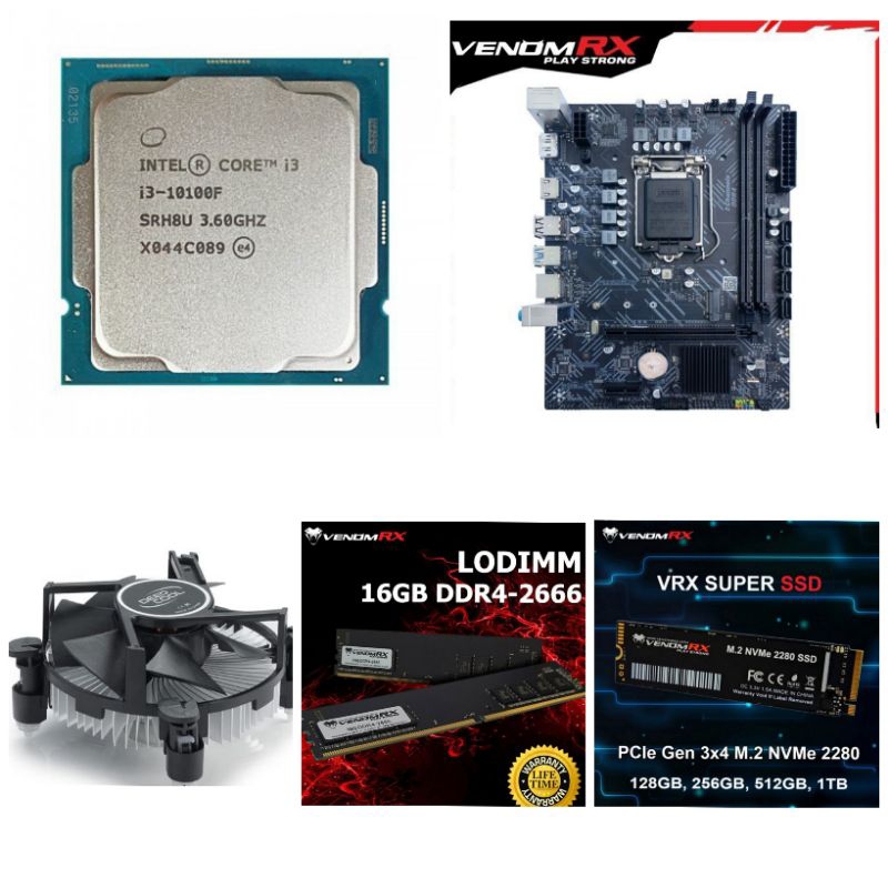 Jual Paket Rakitan Processor Intel Core I3 10100f Tray Gen 10 Socket
