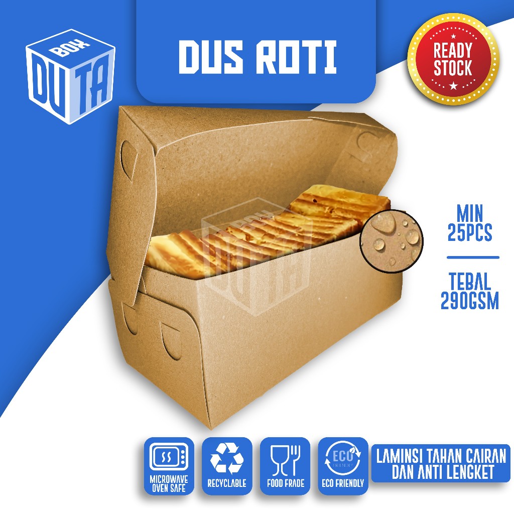 Jual Dus Roti Bakar/ Box Roti Bakar/ Kemasan Roti Bakar/ Bungkus Roti ...