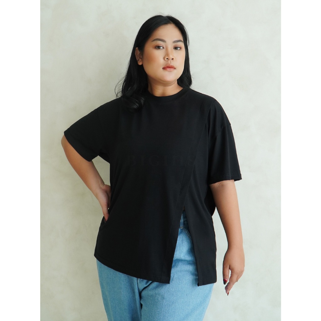 Jual Bigins - Rachel Top/Atasan Big Size/Kaos Oversize Wanita/Atasan ...