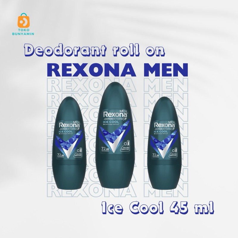 Jual Rexona Men Deodorant Roll On Ice Cool 45ml | Shopee Indonesia