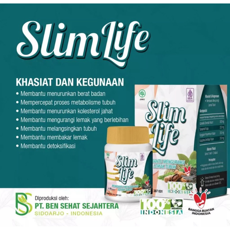 Jual PELANGSING AMPUH MENURUNKAN BB!!! SLIM LIFE Ben Sehat | Shopee Indonesia