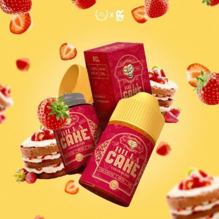 Jual LIQUID RILLA CAKE V2 60ML STRAWBERRY FRESH CAKE CAKERILLA | Shopee ...