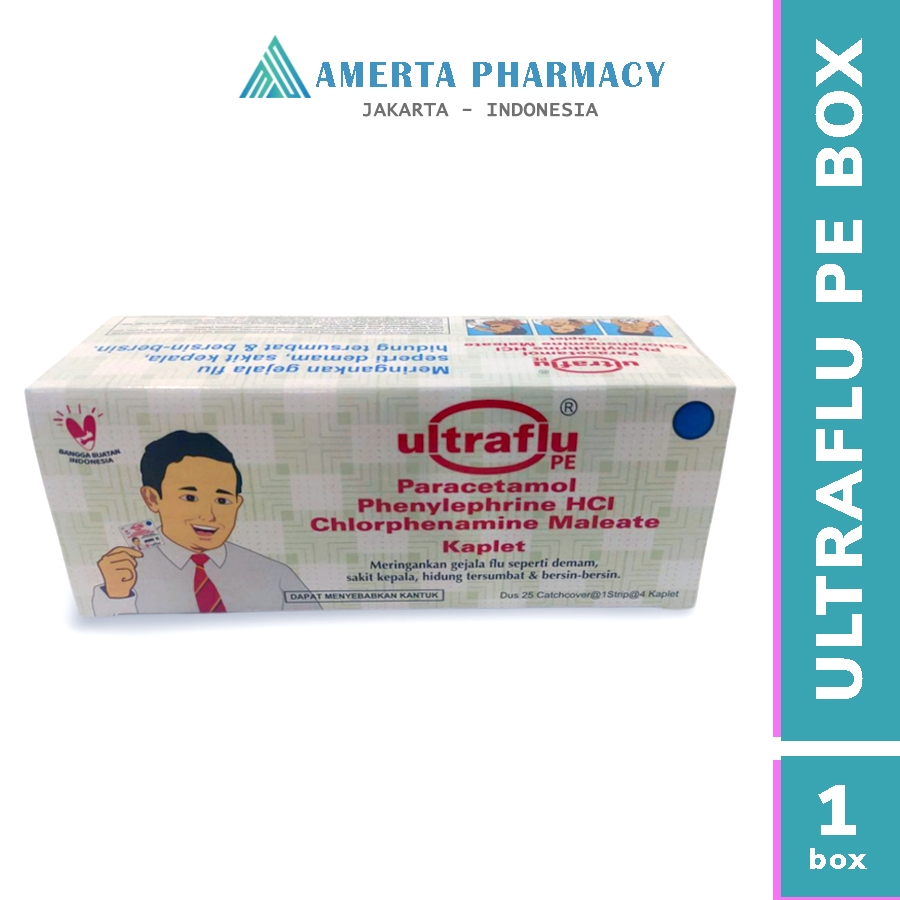 Jual Ultraflu PE Box Isi 25 Strip Obat Flu Demam Sakit Kepala | Shopee ...