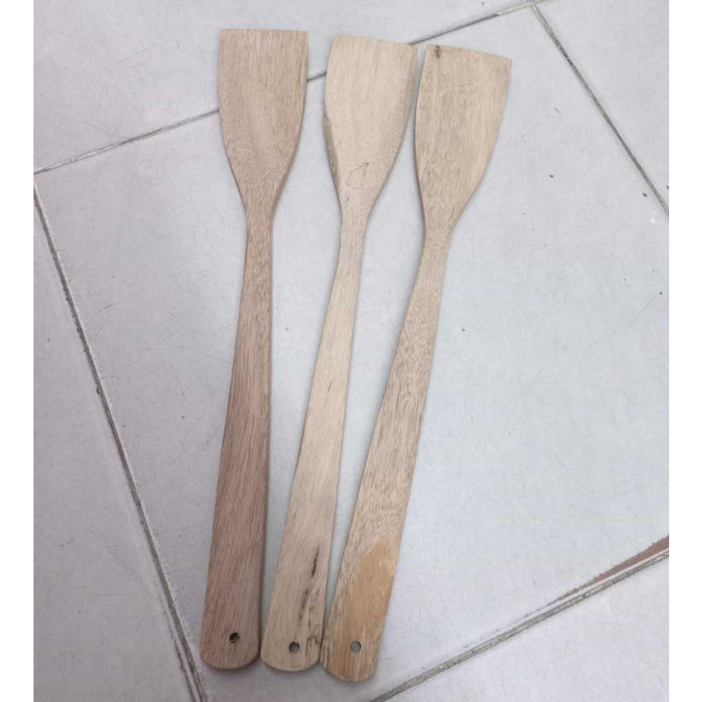 Jual Spatula Kayu Sono NJS ( 3 PCS) | Alat Memasak Penggorengan Spatula ...