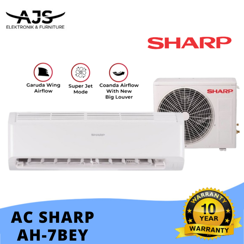 Jual AC Sharp AH-A7BEY 3/4 PK / 7 BEY AC Split 3/4 PK Standard | Shopee Indonesia
