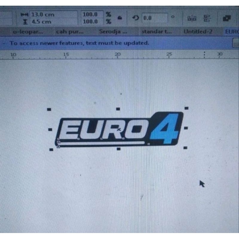 Jual stiker custom EURO 4 uk13cm | Shopee Indonesia