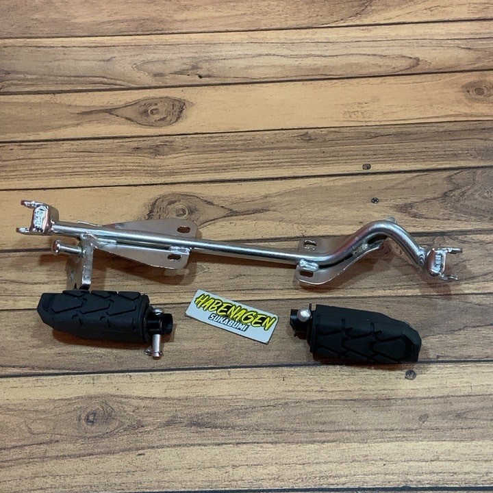 Jual postep footstep foot step bar besi pijakan depan honda megapro ...