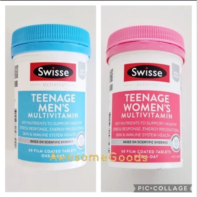 Jual Swisse Teenage Men's / Women's Ultivite Multivitamin 60 Tablets | Shopee Indonesia