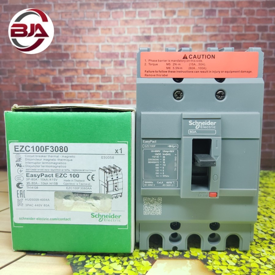 Jual MCCB / Breaker Schneider Elektrik EZC100F 3P 80A 3PHASE 80 A EZC100F3080 | Shopee Indonesia