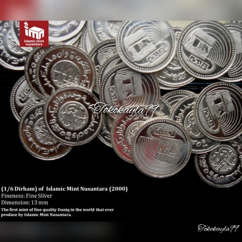 Jual 0.5 gr Perak Dirham (1/6) Daniq - IMN - Al Quds YBMN - Fine Silver ...
