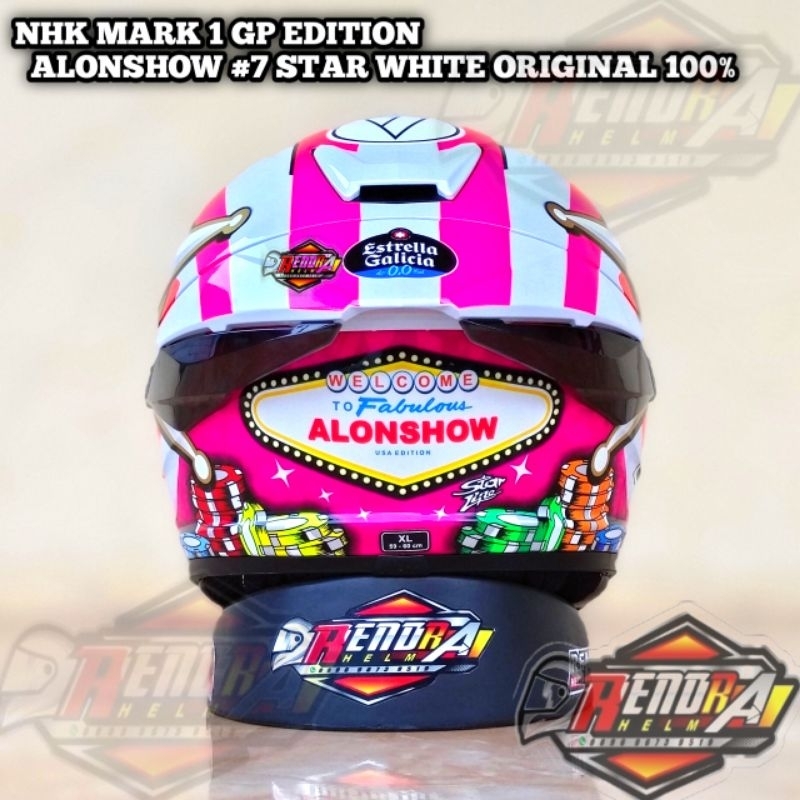 Jual Helm NHK MARK 1 GP EDITION MOTIF ALONSHOW #7 ORIGINAL 100% ...