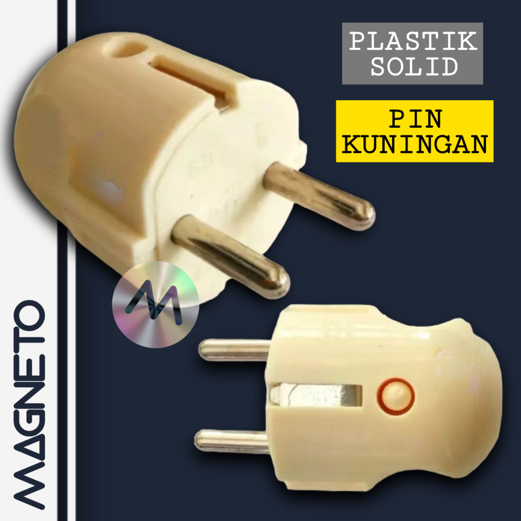 Jual STEKER ARDE BAHAN KUNINGAN JECK BULAT COLOKAN STOP KONTAK LISTRIK ...