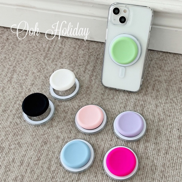 Jual Colorful Rubber Popsocket Magnet Magsafe Universal Handgrip Untuk ...