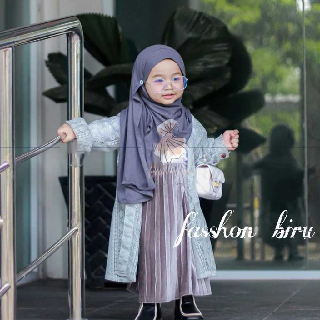 Jual Pastan Anak Pashmina Instan Anak Jersey Kancing Diandra Umur 3 - 7 ...