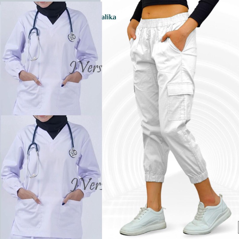 Jual Baju Oka OK Set Celana Jogger Cargo Lengan Panjang Karet | Shopee ...