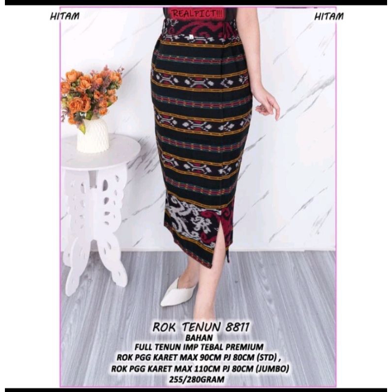 Jual [ READY STOK ] ROK SPAN TENUN ETNIC, ROK KERJA KANTOR MODEL 7/8 ...