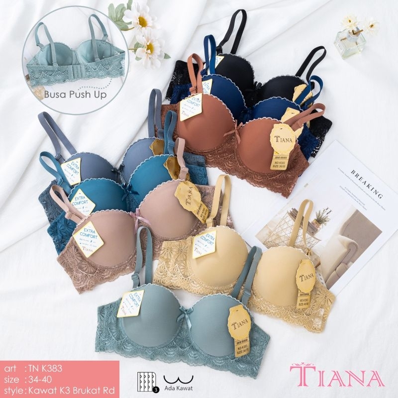 Jual push up bra TIANA & CELSIS pakai kawat cup setengah k383 | Shopee Indonesia