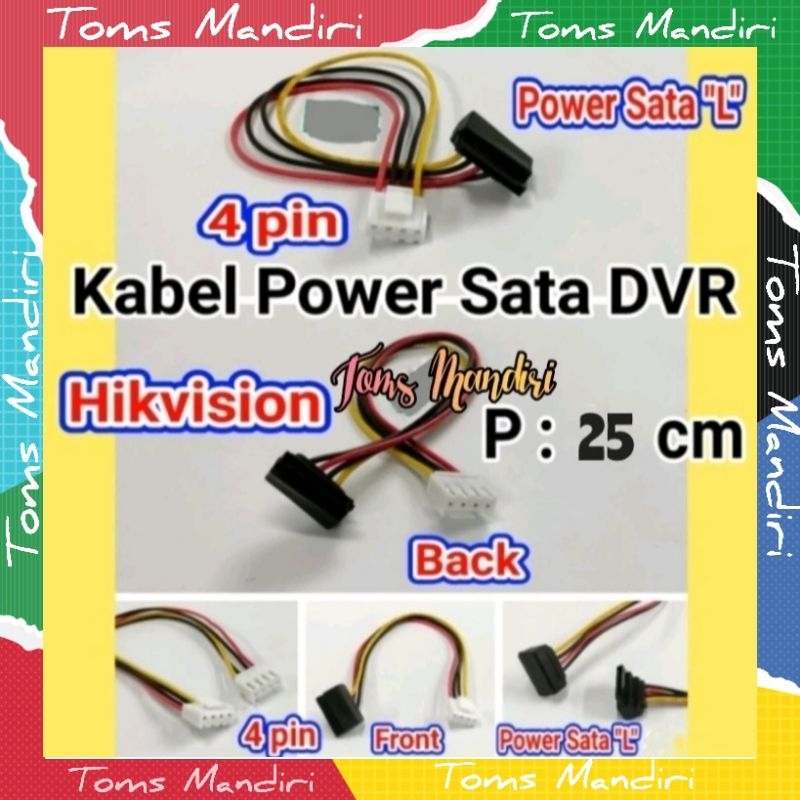 Jual Kabel Power SATA Untuk DVR - Panjang : 25 cm | Shopee Indonesia