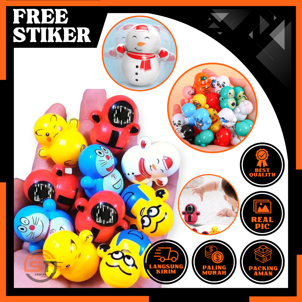 Jual 1PCS Boneka Goyang Mini Mainan Anak Joget Motif Kartun Ayun ...