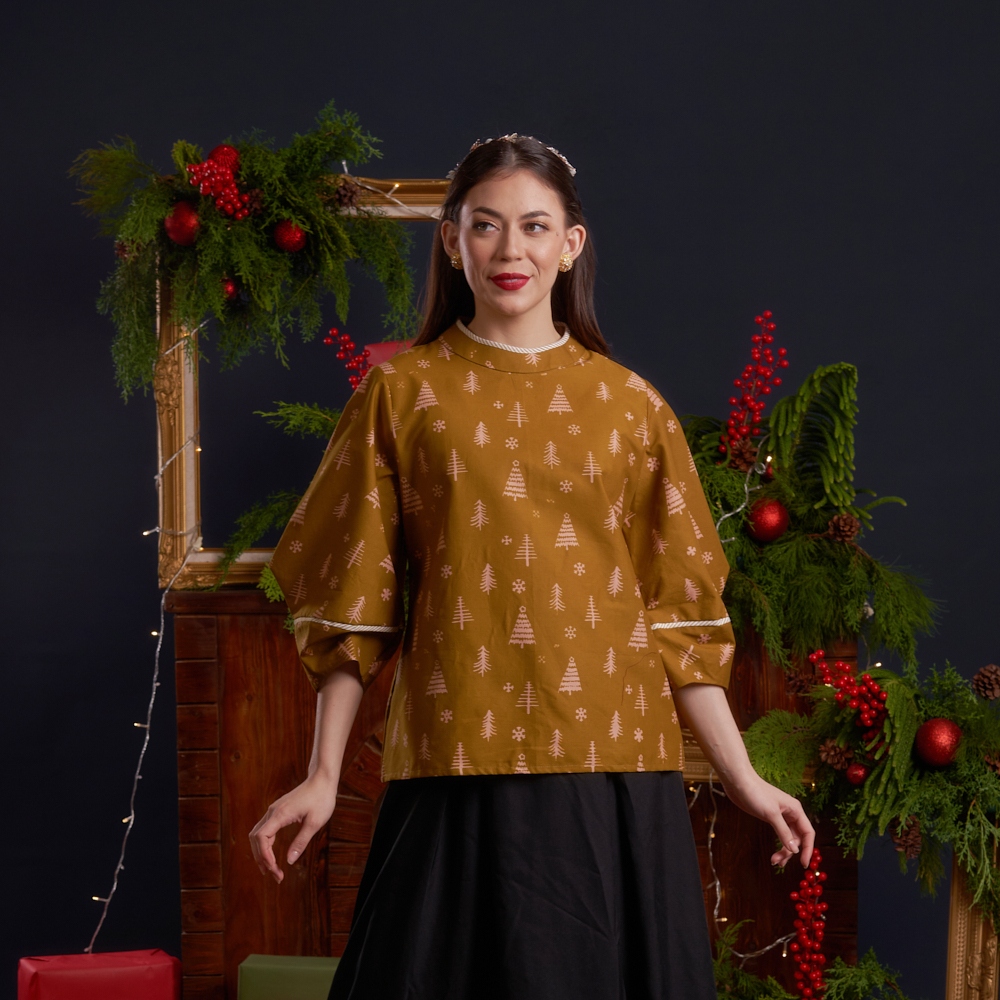 Jual NONA RARA-Lesi Noel Wng T2559,Baju kerja blouse batik wanita ...