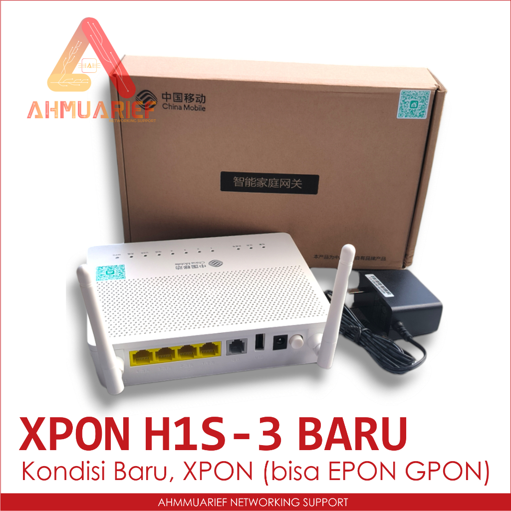 Jual BARU PROMO - MODEM ROUTER ONT ONU XPON H1S-3 H1S3 BISA EPON DAN ...