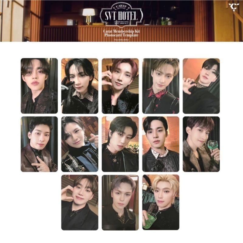 Jual Photocard Official Seventeen Memberkit SVT HOTEL | Shopee Indonesia