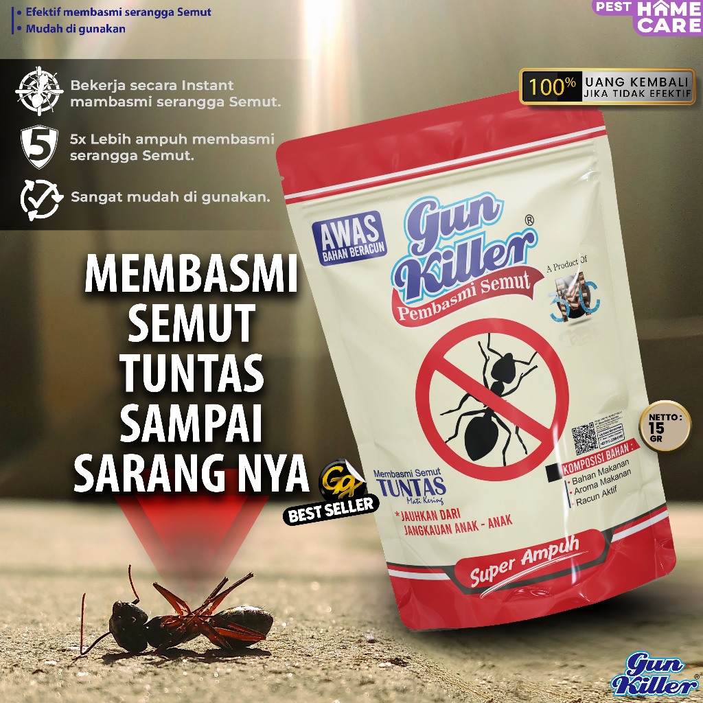 Jual Pembasmi Semut Tanpa Bau Aman Buat Tanaman Super Ampuh GUN KILLER ...