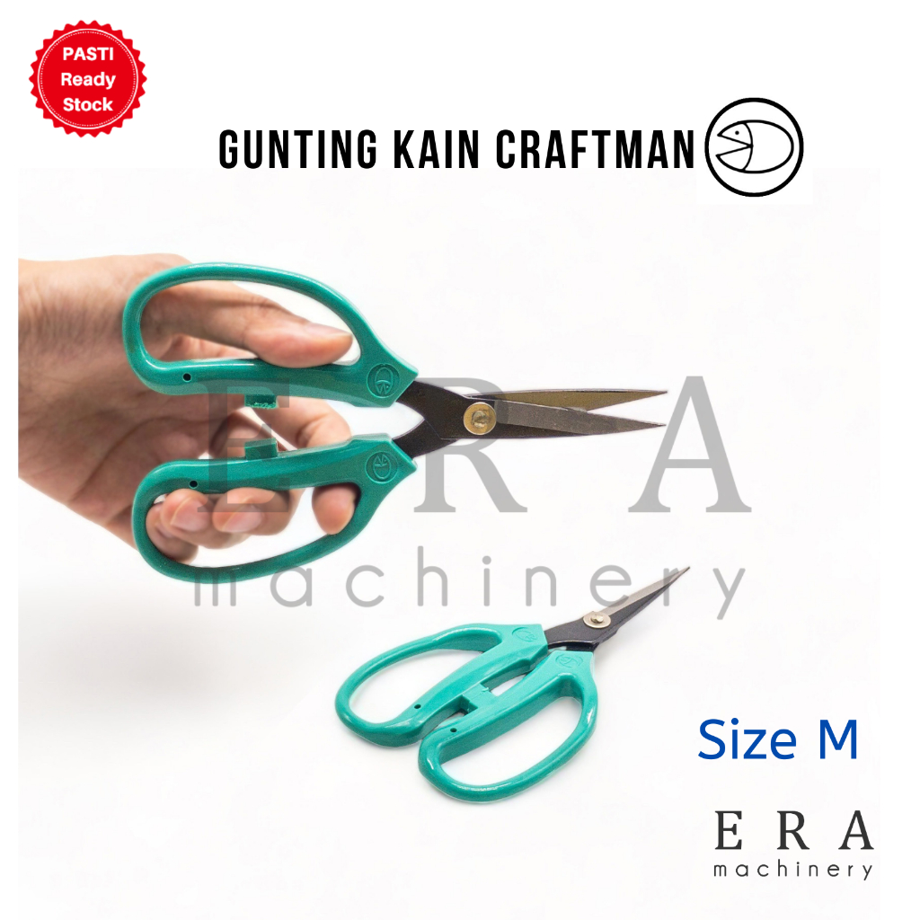 Jual Gunting Craftman Size M Potong Bahan Kain Bobok / Tailor Craft Man ...