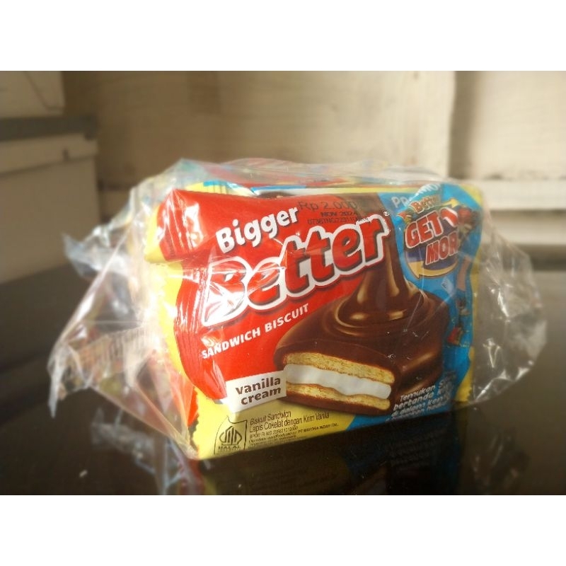 Jual Better Sandwich Biscuit Renteng (Isi 10sachet@27gr) | Shopee Indonesia
