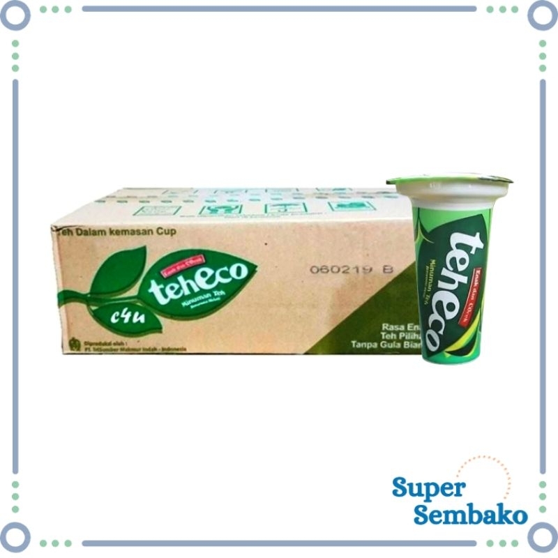 Jual TEH ECO GELAS PER 1 DUS KARTON ISI 24 CUP | Shopee Indonesia