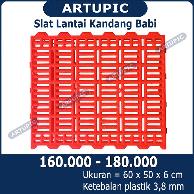 Jual Slat Lantai Plastik Kandang Babi Artupic bisa Kambing 60x50cm ORANGE | Shopee Indonesia